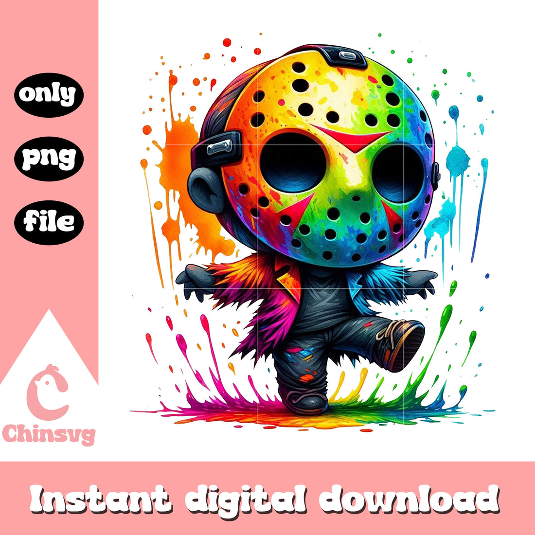 Jason voorhees cute design png, jason voorhees halloween png – Chinsvg
