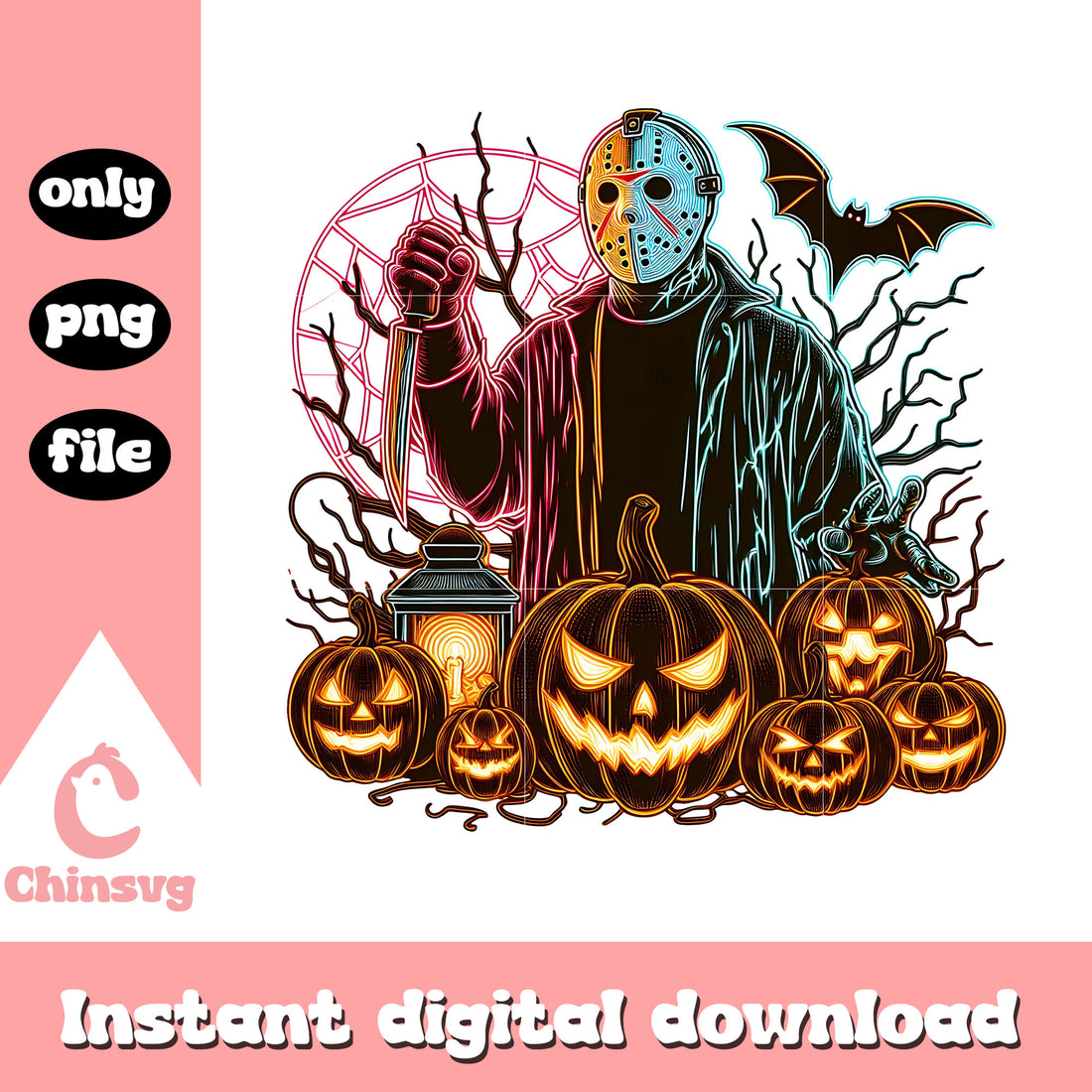 Jason voorhees pumpkin halloween png, friday the 13th png – Chinsvg