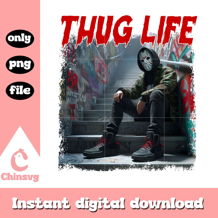 Jason voorhees sitting thug life png, jason thug life png – Chinsvg