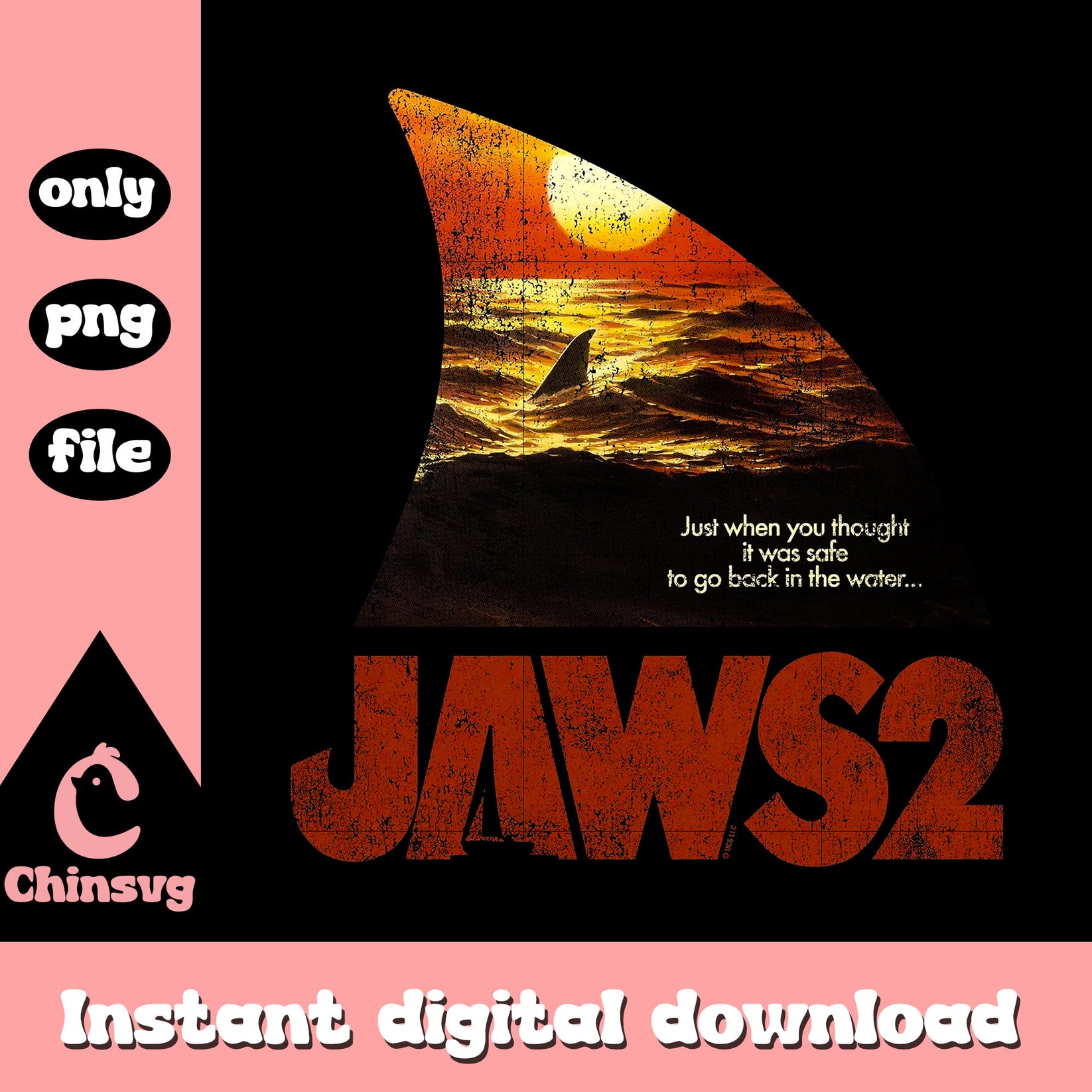 Jaws 2 poster film design png, scary movie png, poster film png – Chinsvg