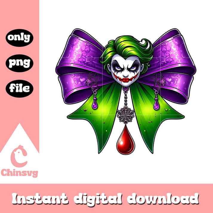 Joker face bow halloween design png, halloween trick or treat png – Chinsvg
