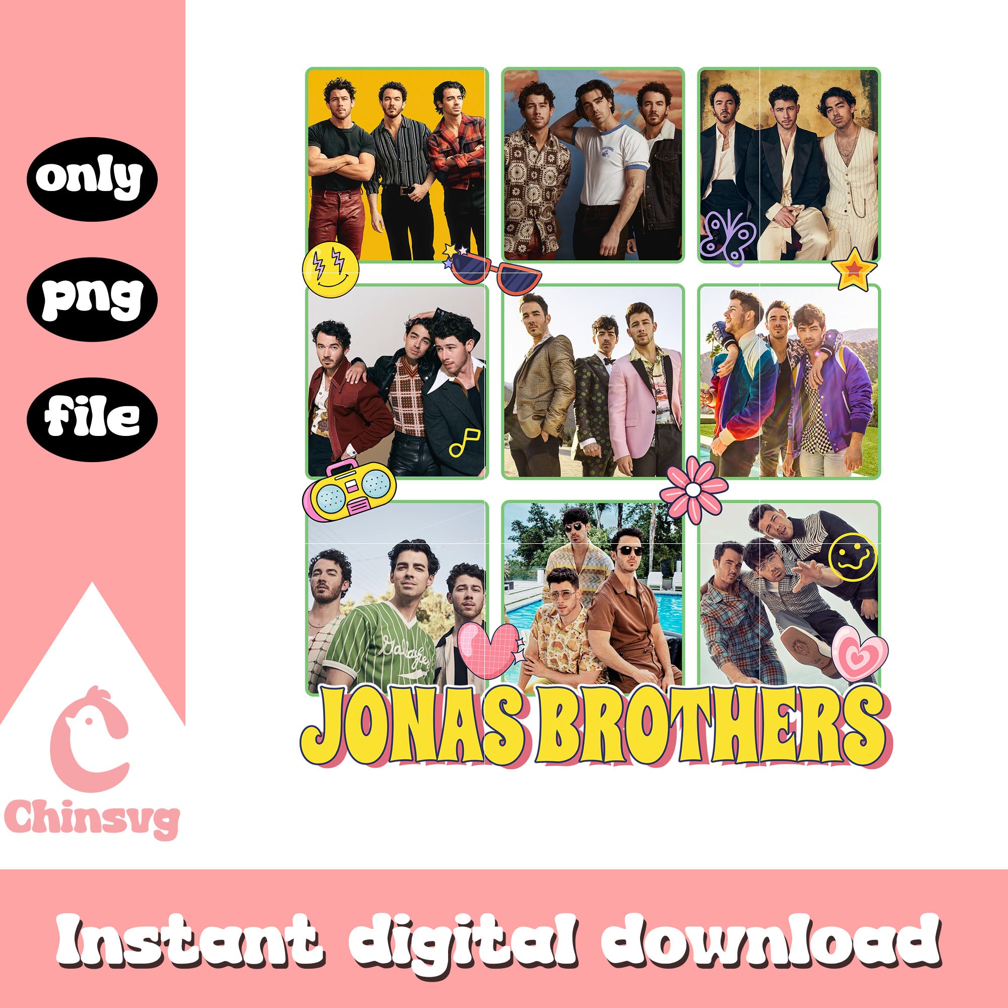 Jonas brothers frame album design png, the brothers jonas png – Chinsvg