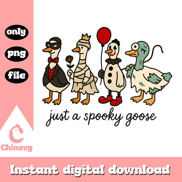 Just a spooky goose png png, goose disguise halloween png – Chinsvg