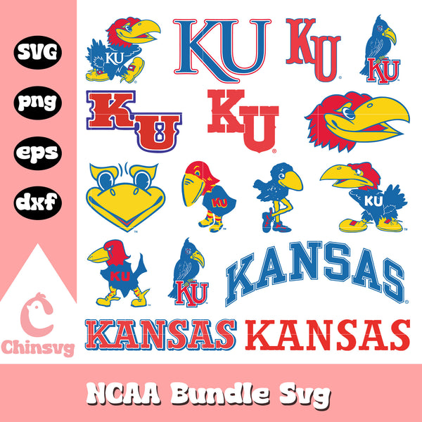 Kansas Jayhawks logo bundle svg, kansas jayhawks football logo svg ...