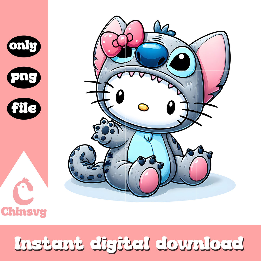 Kitty cat cosplay light grey stitch png, hello kitty halloween png ...