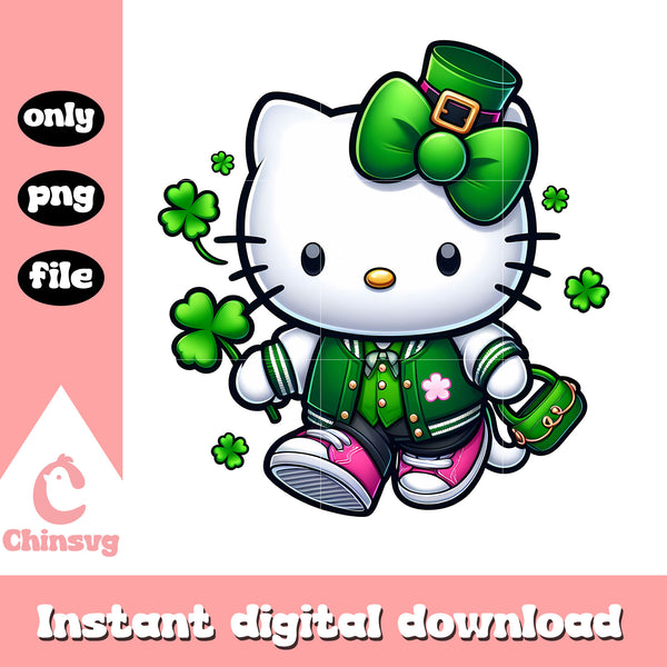 Kitty cat st patrick day png, saint patrick day png, hello kitty png ...
