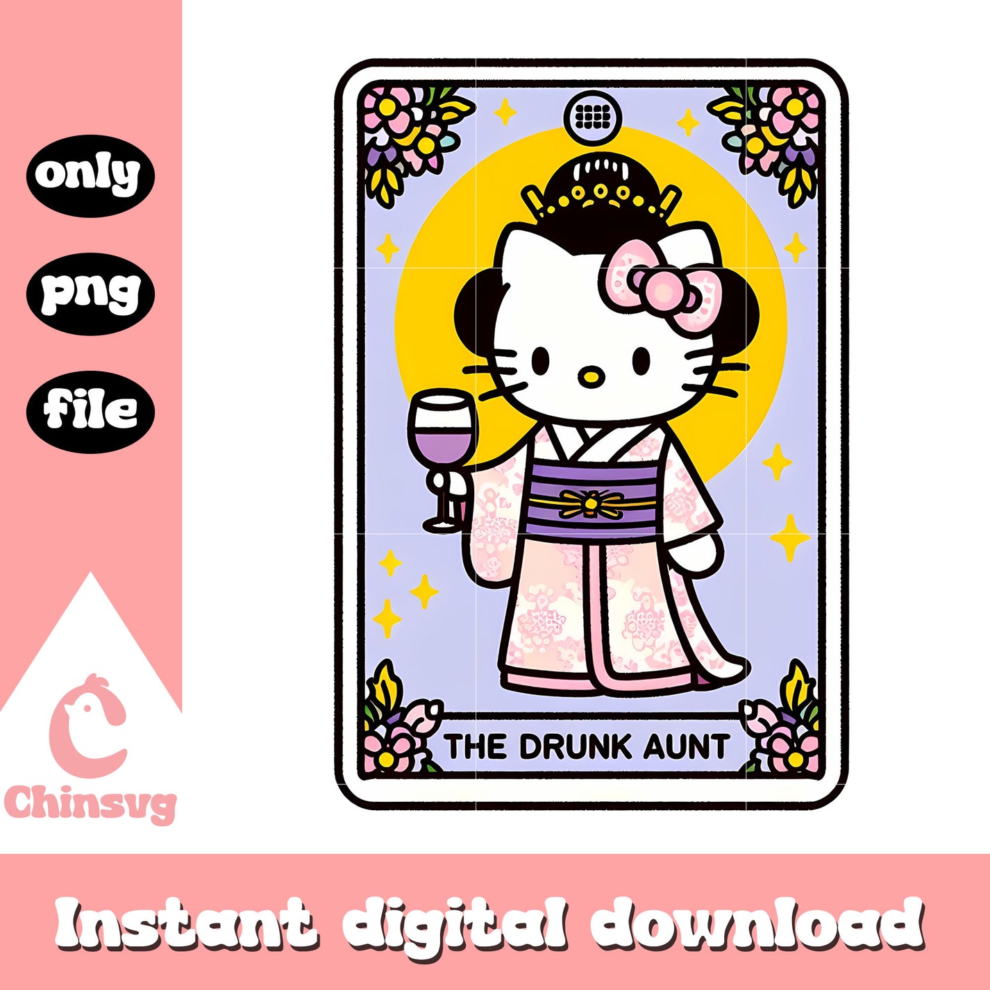 Kitty tarot card design png, hello kitty png, tarot png – Chinsvg