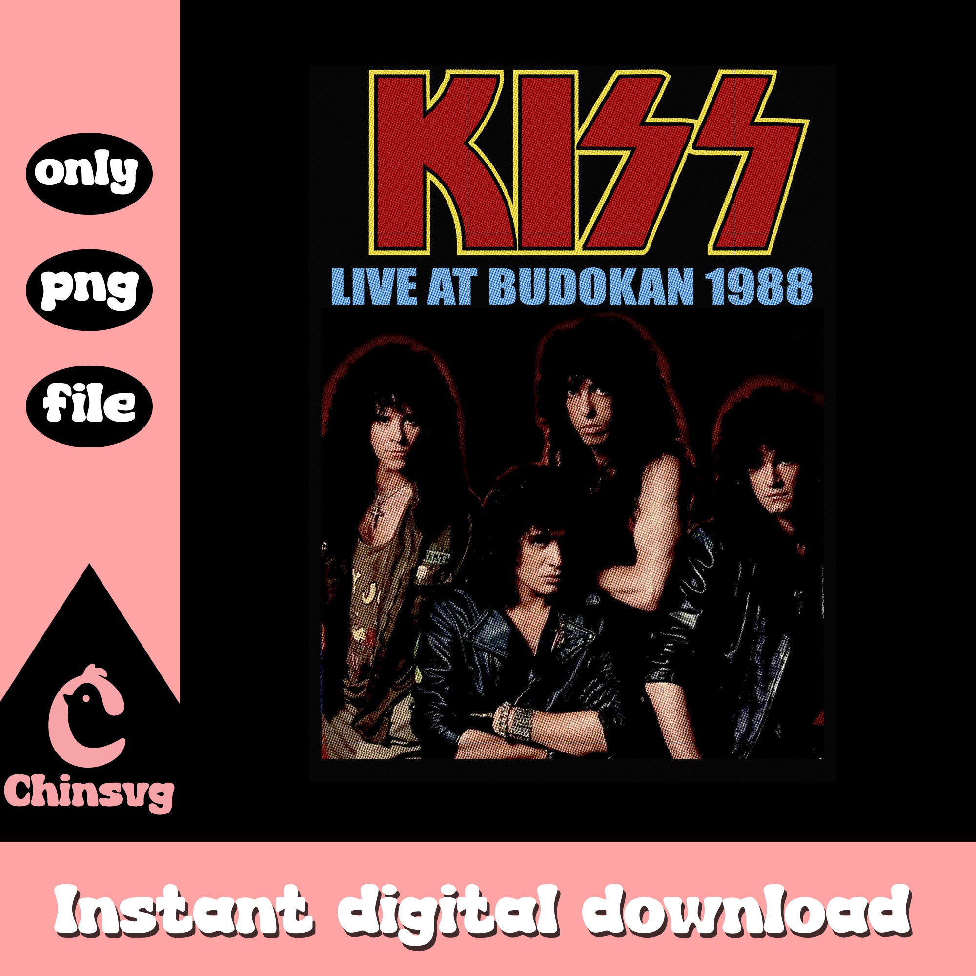 Kizz live at budokan 1986 png, rock band png, world tour png – Chinsvg