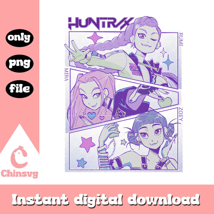 Kpop demon hunters characters design png, demon hunters png – Chinsvg