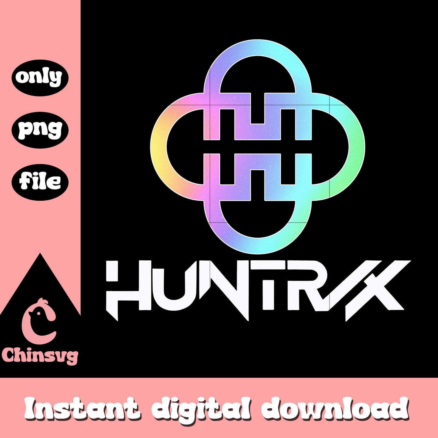 Kpop demon hunters huntrix logo png, kpop demon hunter huntrix png ...