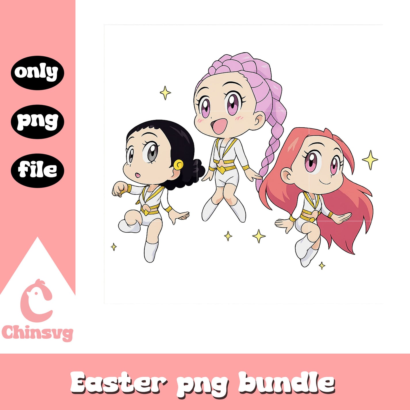 Kpop girl group characters png, rumi zoey mira png, huntrix group png ...