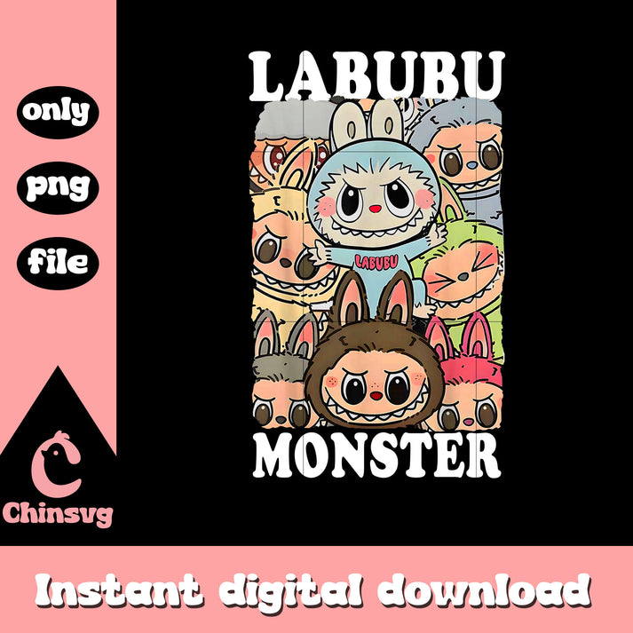 Labubu the monsters friends design png, labubu clothes png – Chinsvg