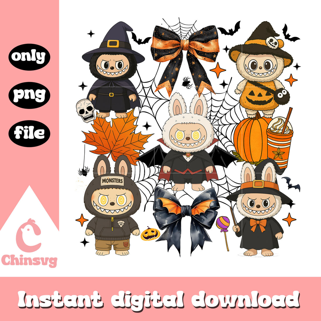 Labubu cosplay on halloween festival png, labubu character png – Chinsvg