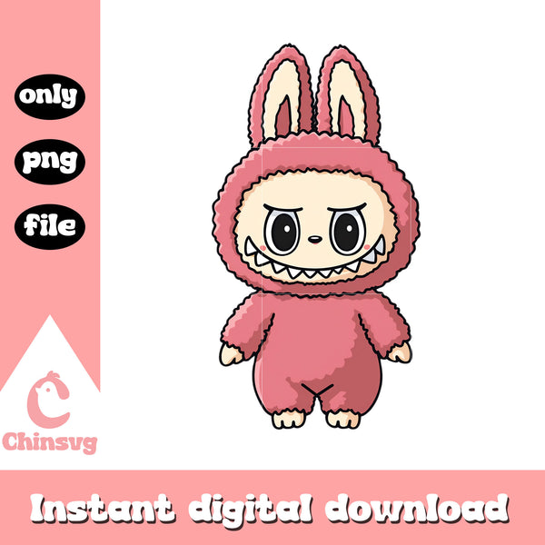 Labubu cute doll design png, pink labubu png, labubu png – Chinsvg