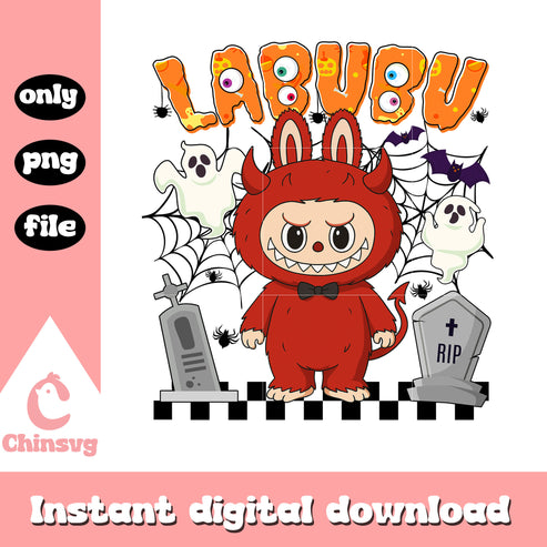 Labubu devil ver halloween design png, halloween holiday png – Chinsvg