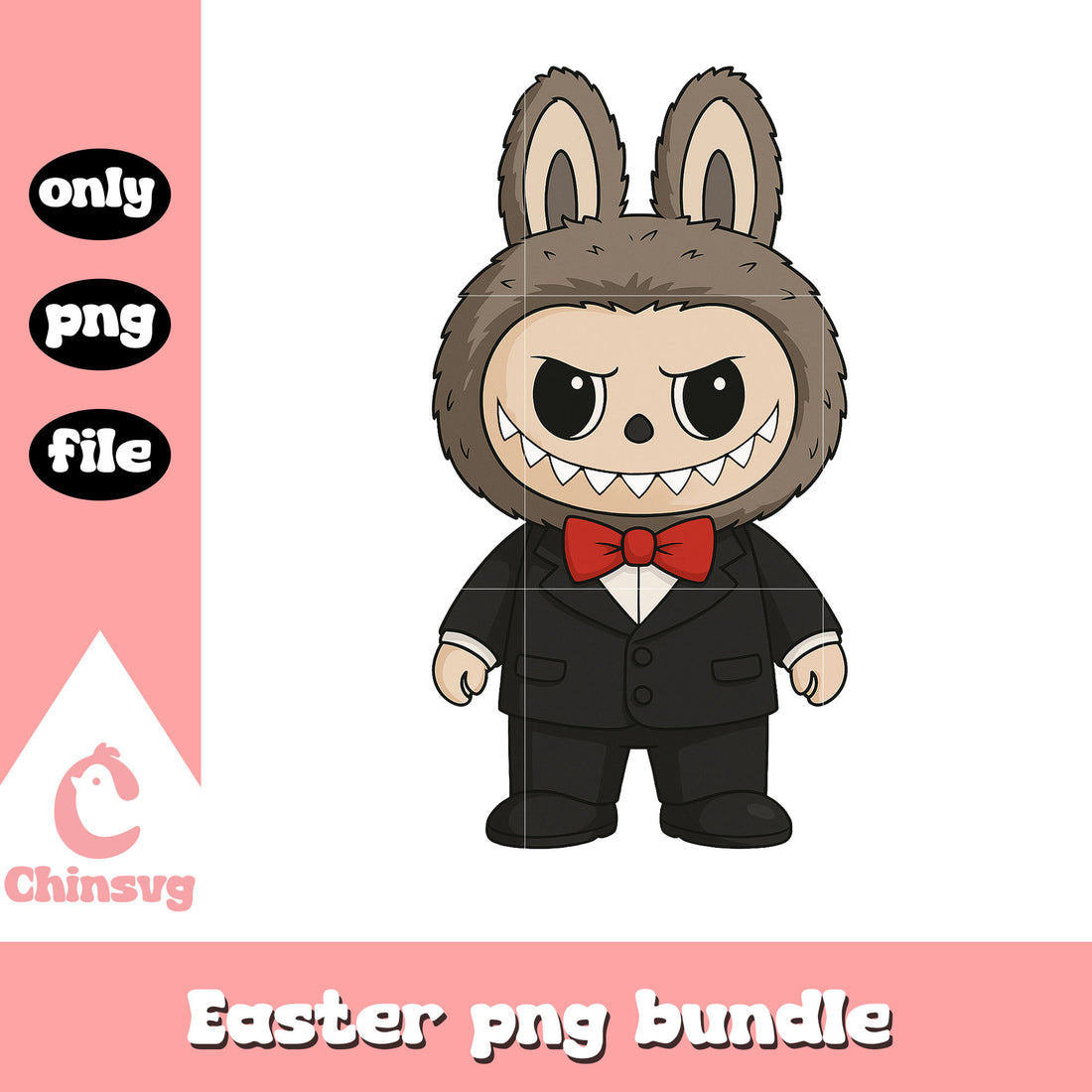 Labubu gentleman doll drawing design png, labubu art png – Chinsvg