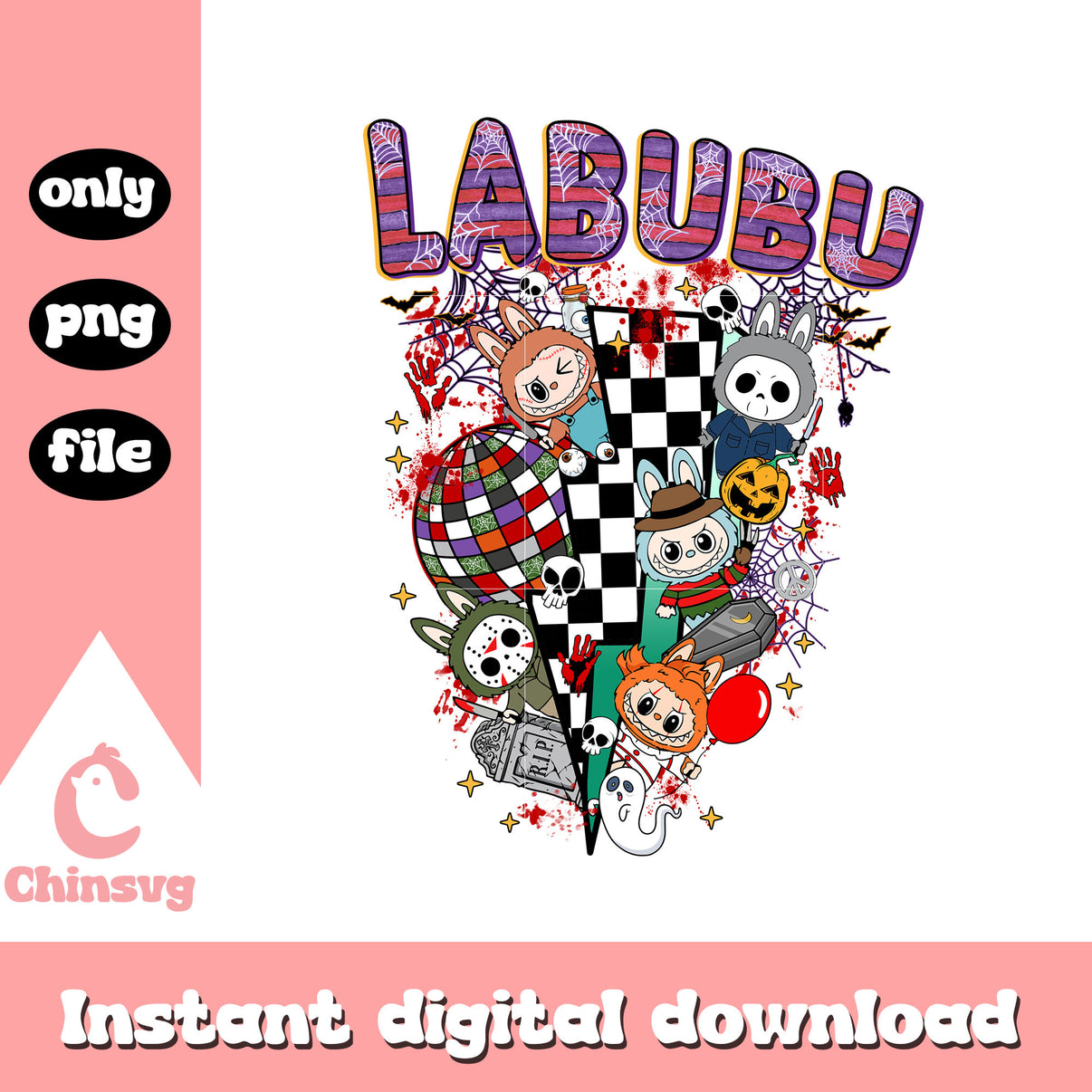 Labubu horror killers halloween png, rocky horror characters png – Chinsvg