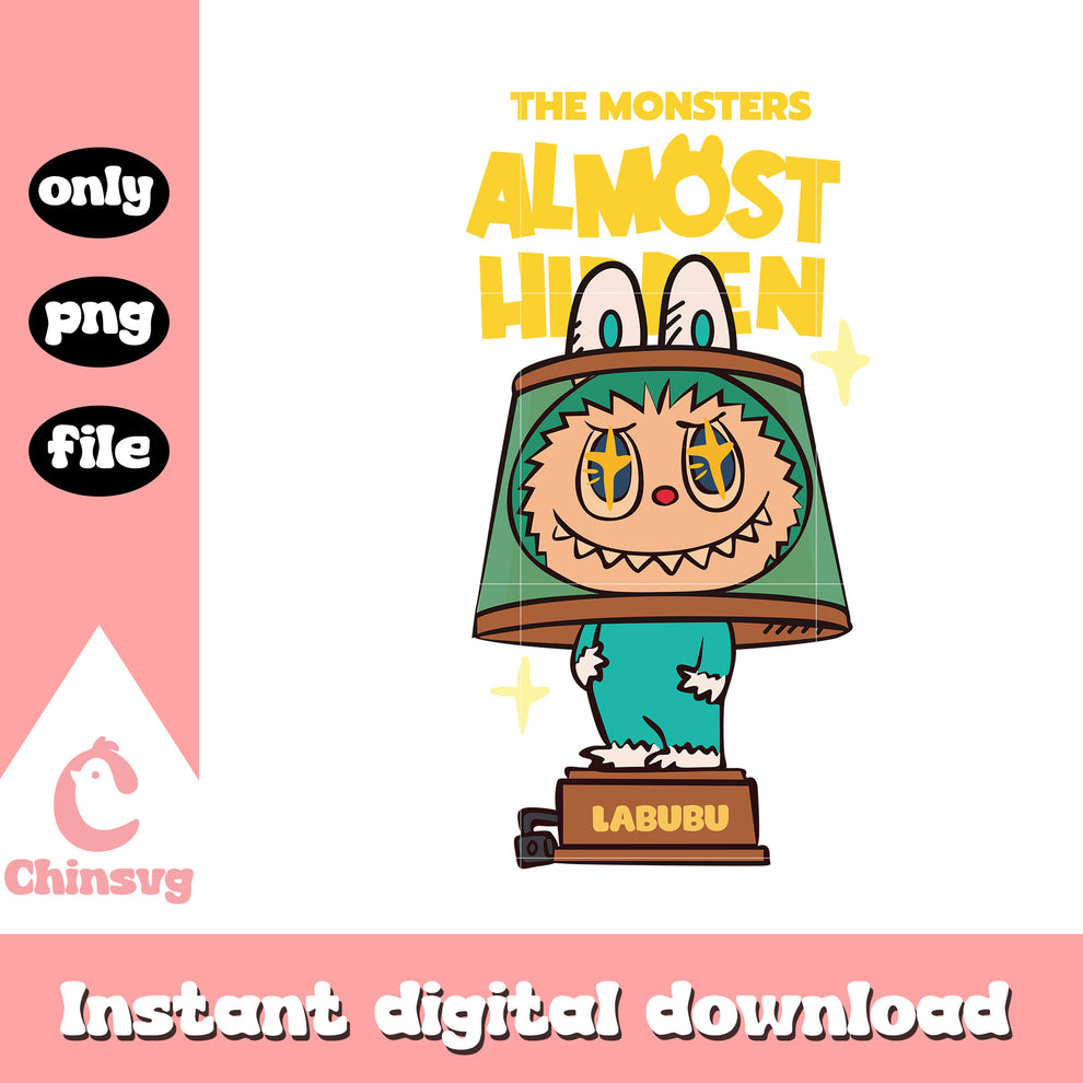 Labubu lamp monster clothes design png, labubu art png – Chinsvg