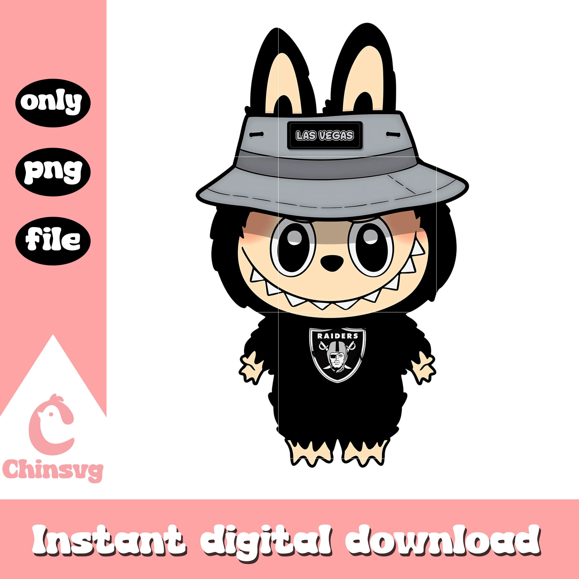 Labubu las vegas raiders clothes png, las vegas raiders png – Chinsvg