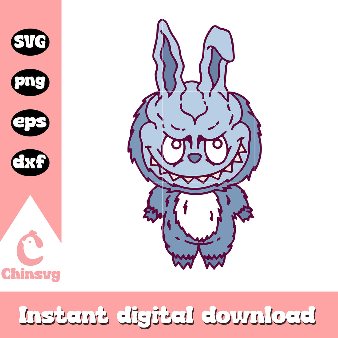 Labubu monster halloween drawing svg, monster labubu svg – Chinsvg