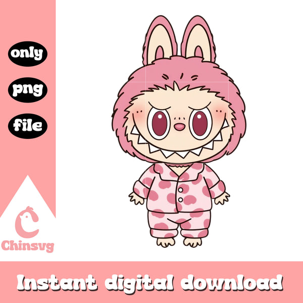 Labubu pyjama clothes design png, labubu monster png – Chinsvg