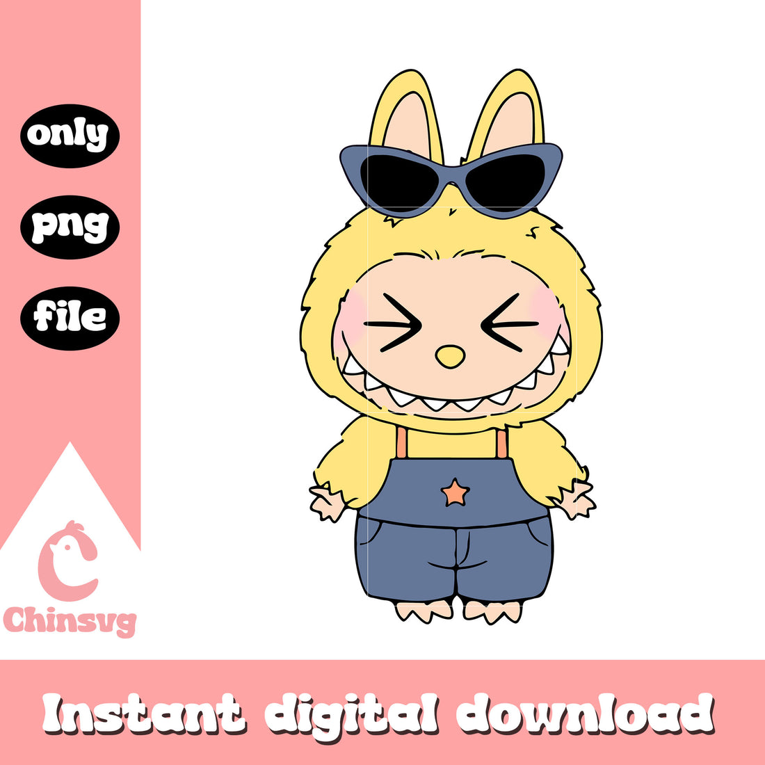 Labubu sunglasses ver costume design png, labubu box png – Chinsvg