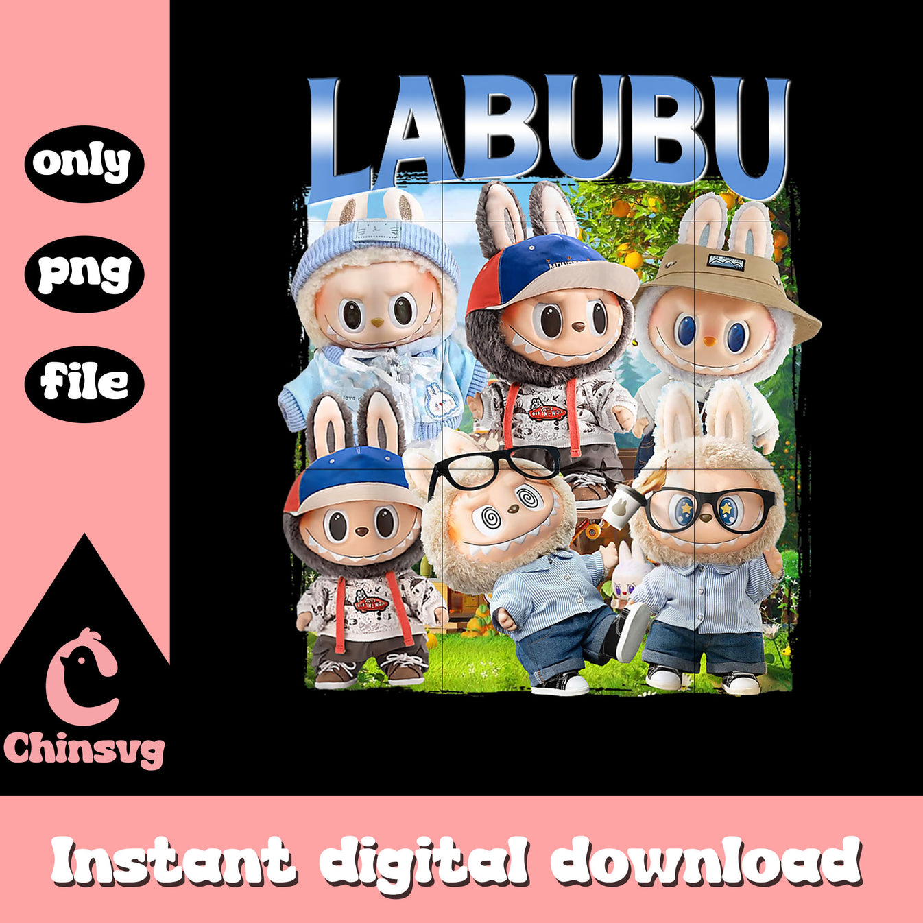 Labubu the monsters meme design png, labubu the monsters png – Chinsvg