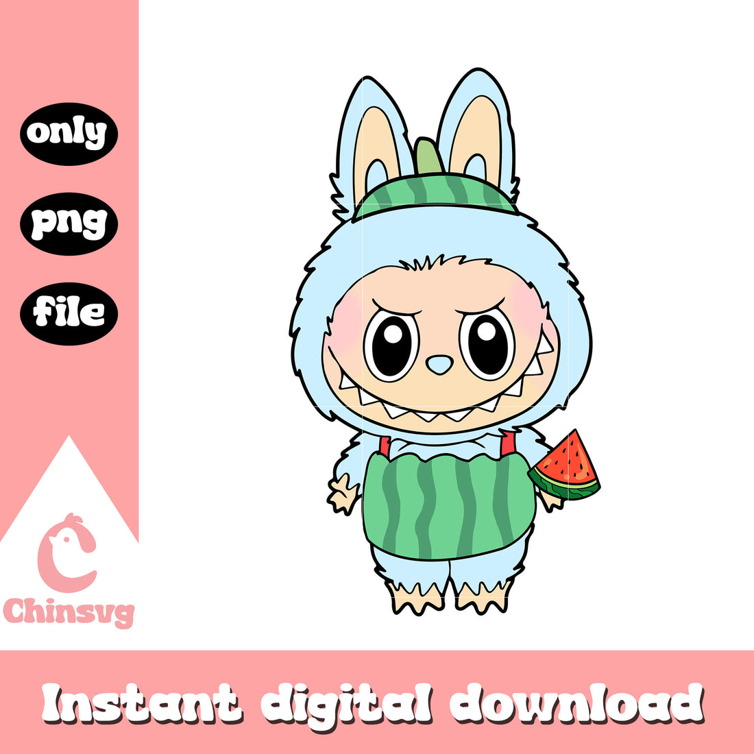 Labubu watermelon ver costume design png, labubu dolls png – Chinsvg