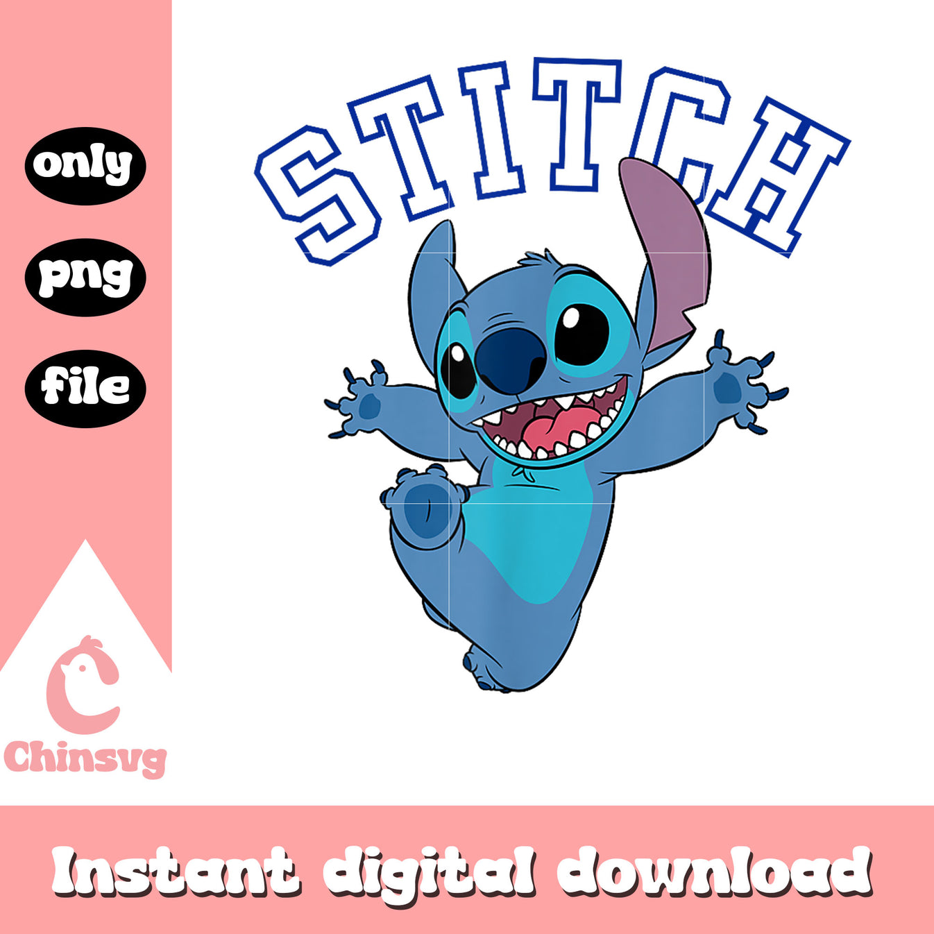 Lilo & Stitch simple jumping png, sticth simple character png – Chinsvg