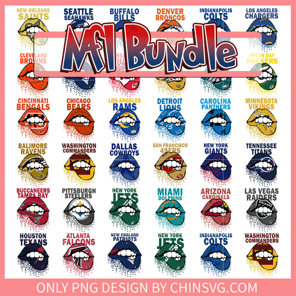 Lips nfl logo design bundle png, list of the 32 nfl teams png – Chinsvg