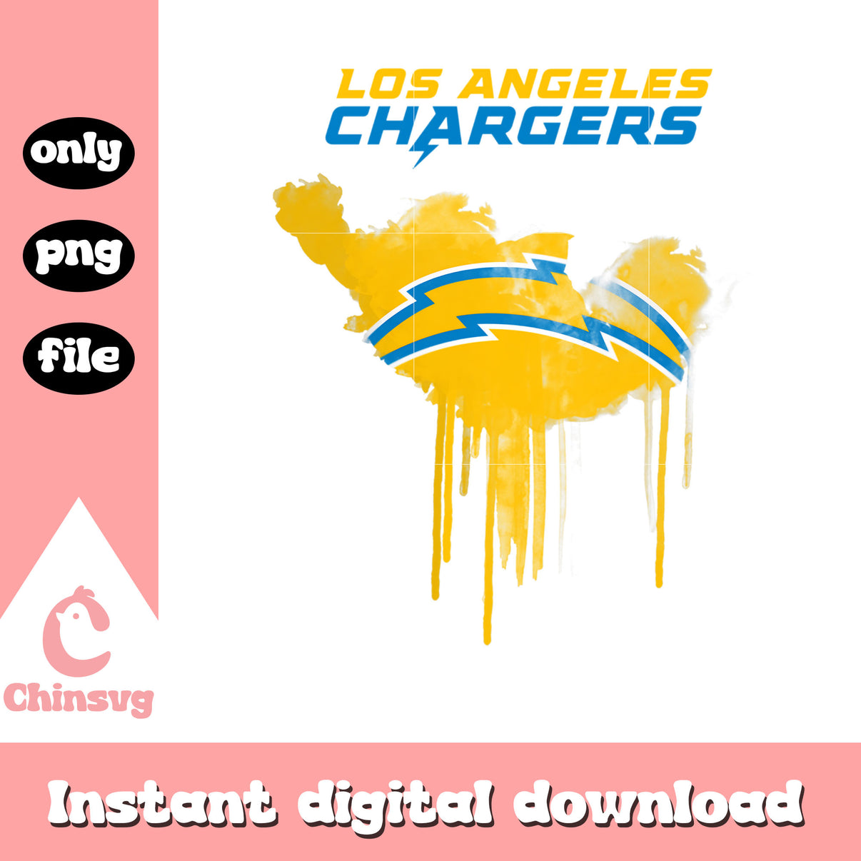 Los Angeles Chargers logo png, college football game png – Chinsvg