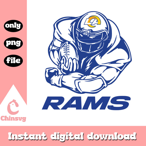 Los angeles rams nfl football sticker svg, los angeles rams team svg ...