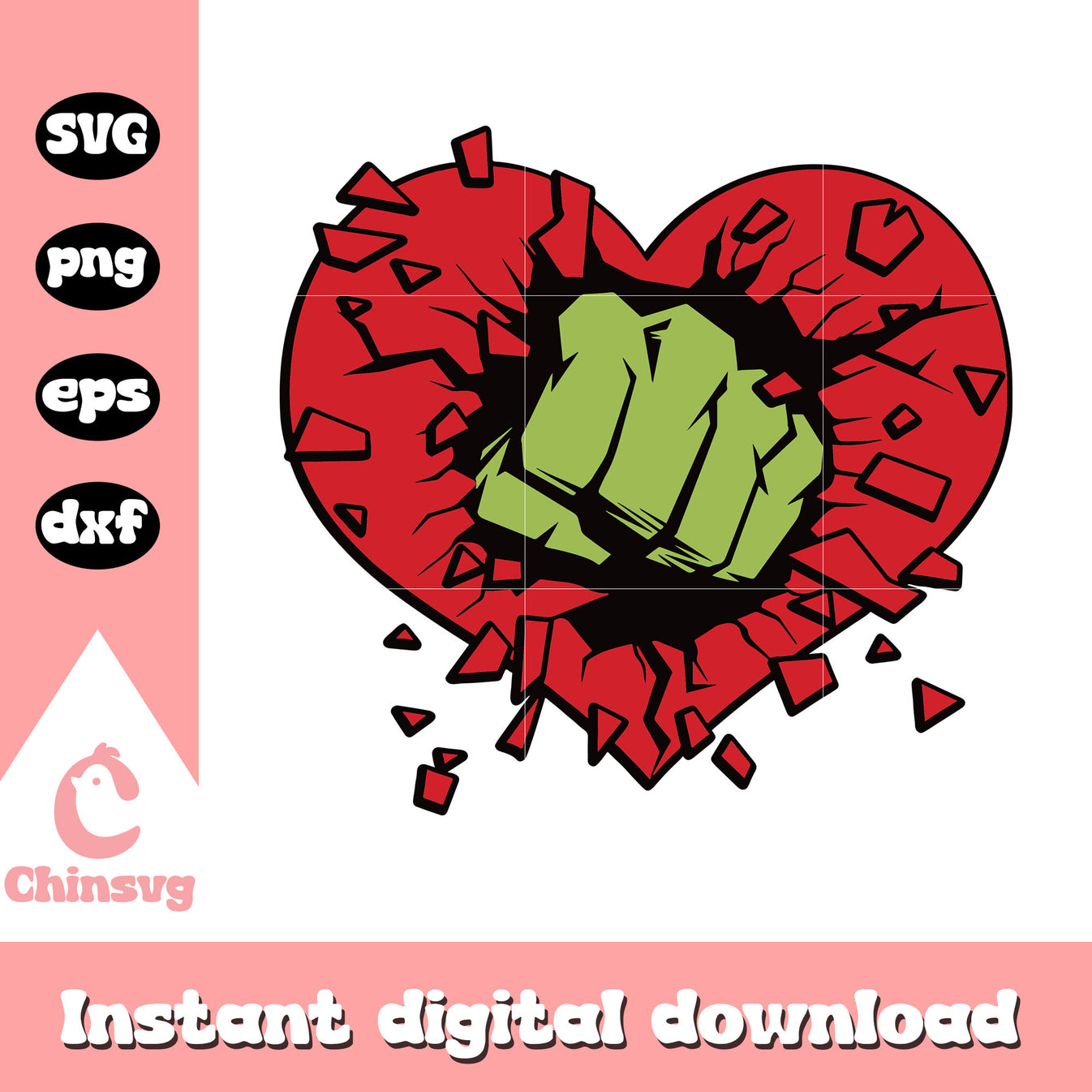 Marvel hulk smash broke heart svg, broken heart svg, avengers svg – Chinsvg