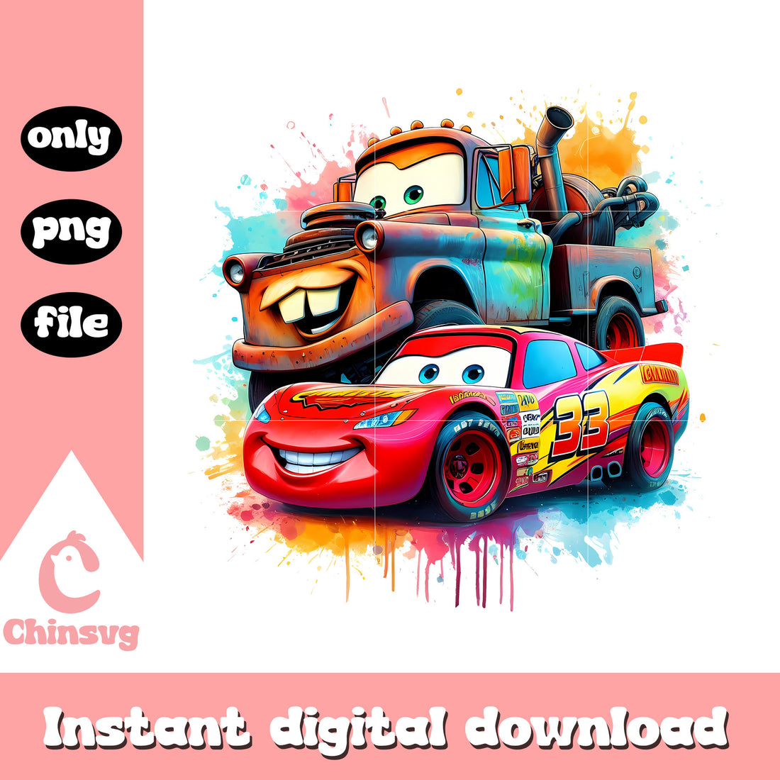 Mater and mc queen disney cars characters png, disney cartoon png – Chinsvg