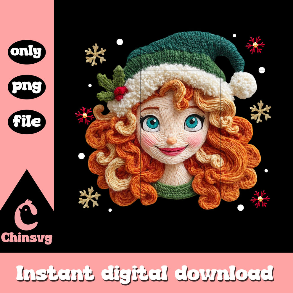 Merida christmas yarn crochet png, crochet patterns png – Chinsvg