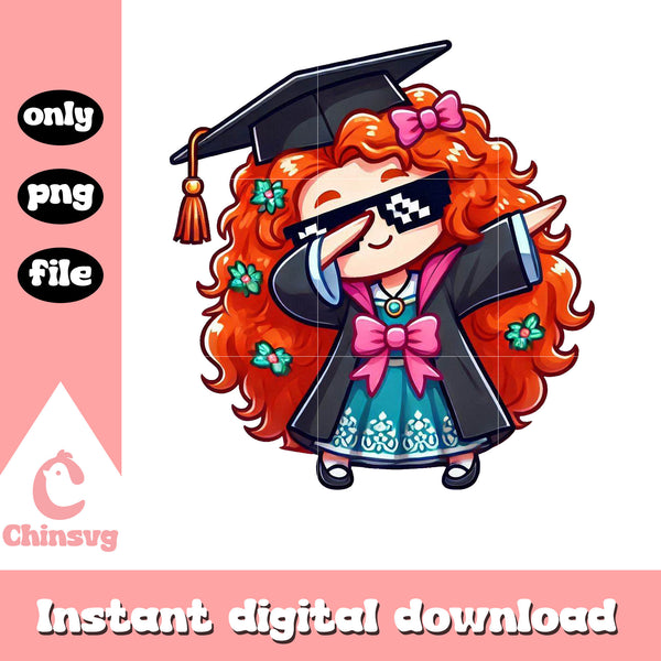 Merida disney graduation day design png, graduate merida png, – Chinsvg