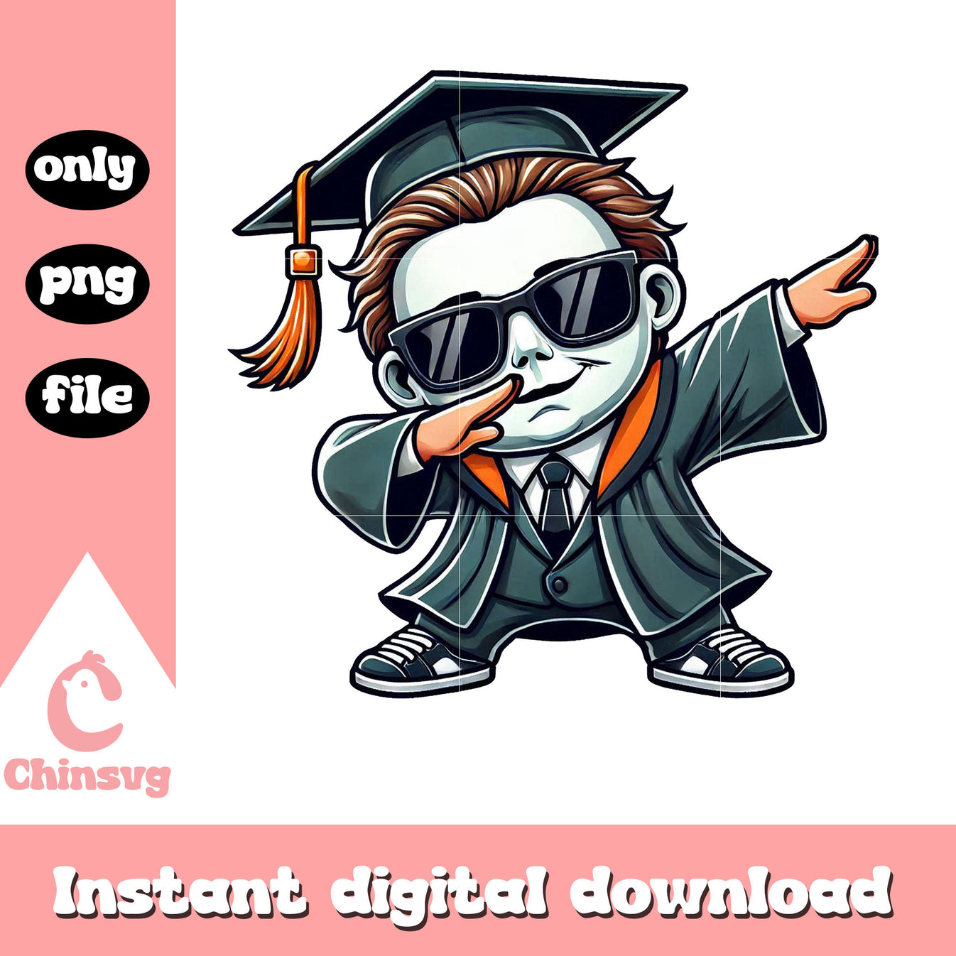 Michael myers chibi graduation png, day graduation design png – Chinsvg