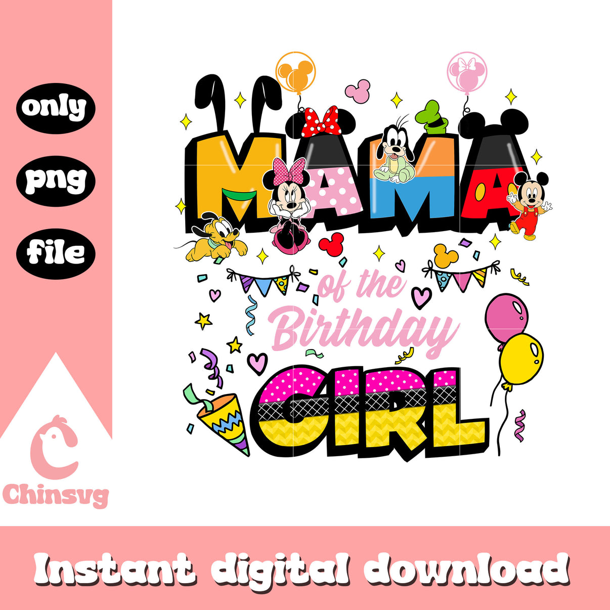 Mickey mama birthday girl png, mcikey mouse png, mama png – Chinsvg