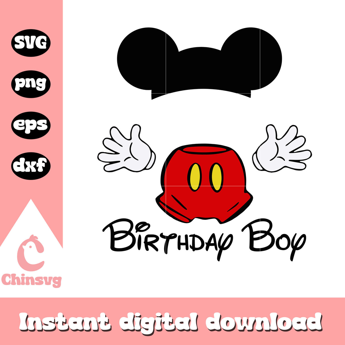 Mickey mouse birthday boy svg, birthday boy svg, Mickey mouse svg – Chinsvg