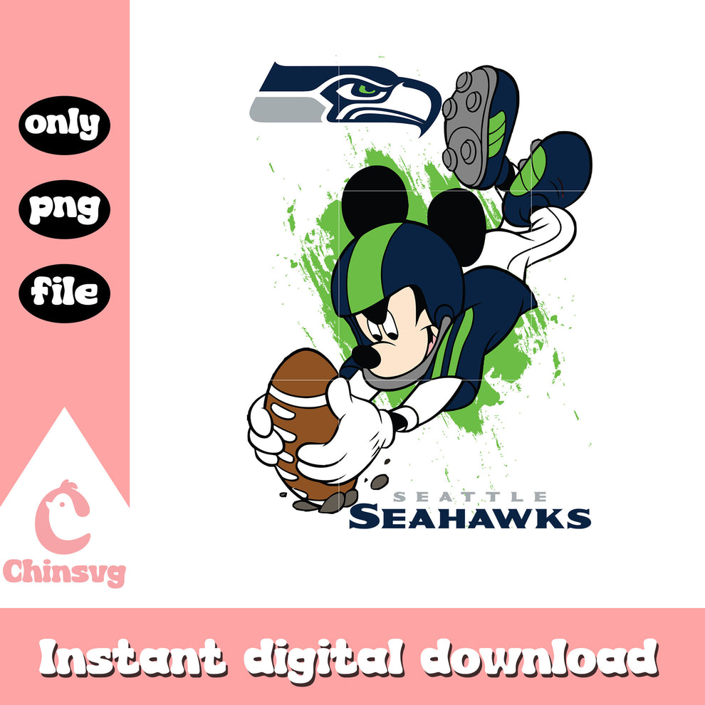 Mickey mouse on the seattle seahawks football team png, nfl png – Chinsvg