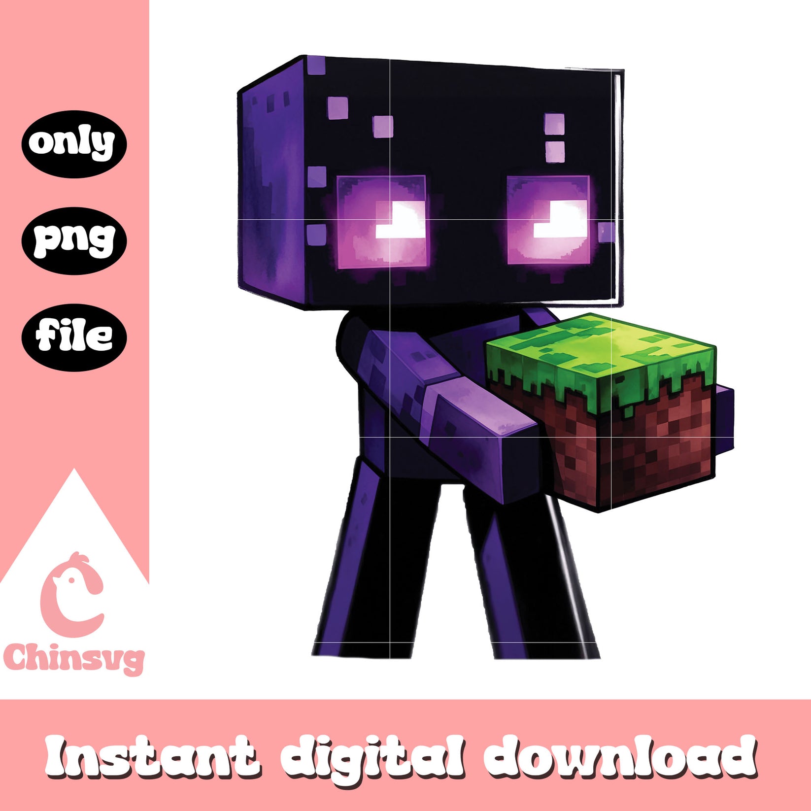 Minecraft enderman chibi design png, enderman minecraft png – Chinsvg