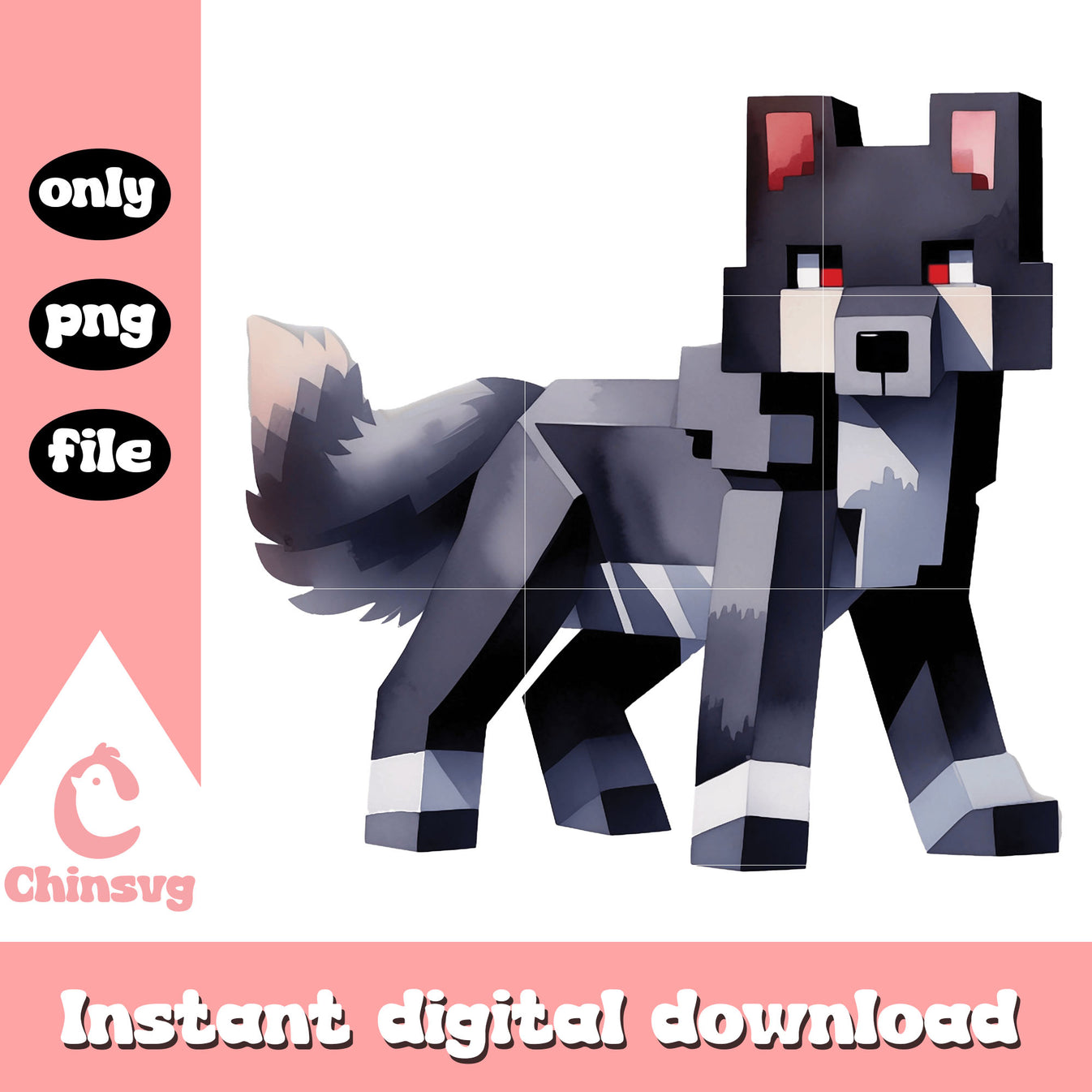 Minecraft wolf design png, minecraft the wolf png, wolf minecraft png ...