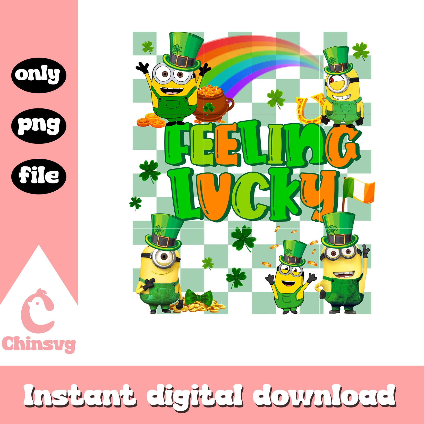 Minions feeling lucky png, minion character png, patrick png – Chinsvg