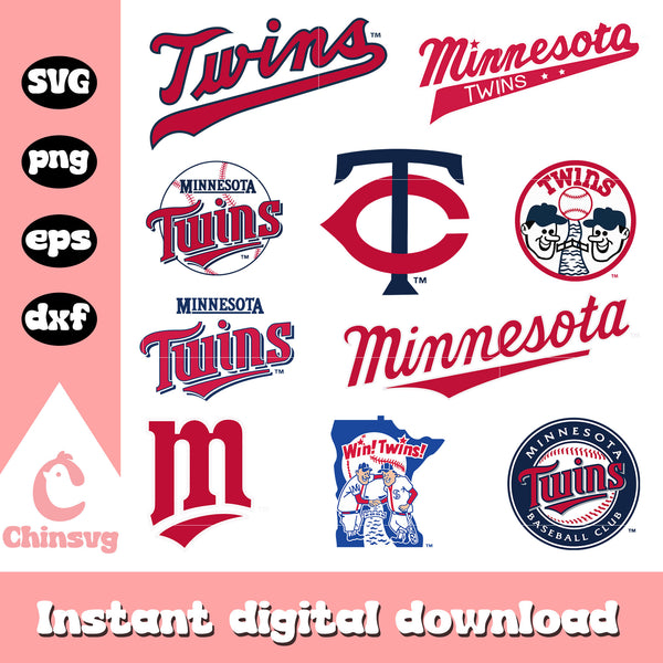 Minnesota twins logo design bundle svg, minnesota twins svg – Chinsvg