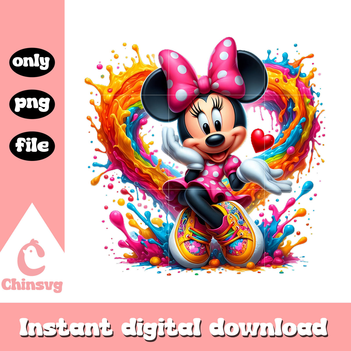 Minnie mouse colorful design png, disney minnie png – Chinsvg