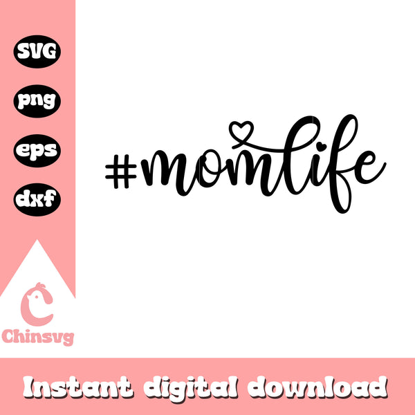 Momlife black design svg, mom life svg, mother day svg – Chinsvg