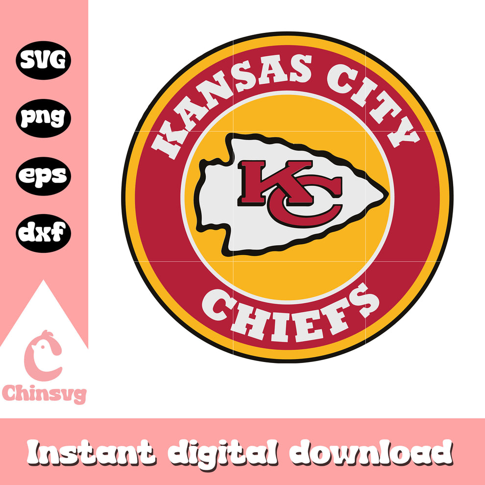 Nfl kansas city chiefs football kc logo svg, nfl team kansas city chie ...