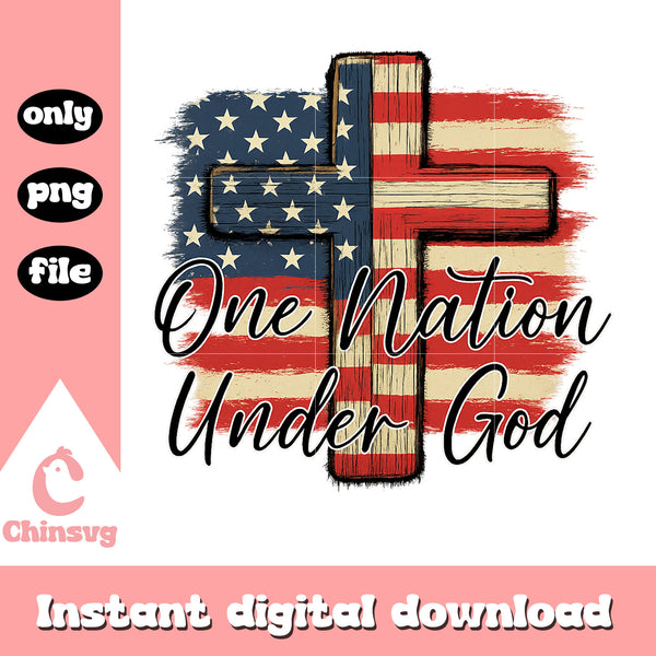 One nation under god cross usa flag png, retro usa flag png – Chinsvg