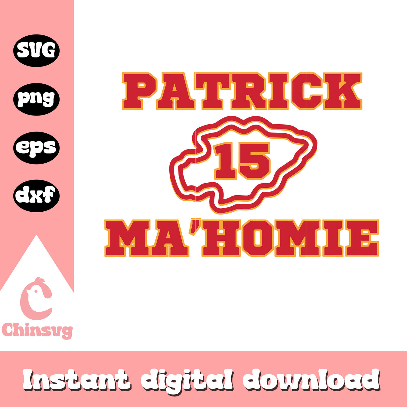 Patrick is mahomie 15 football svg, mahomie svg, football svg – Chinsvg
