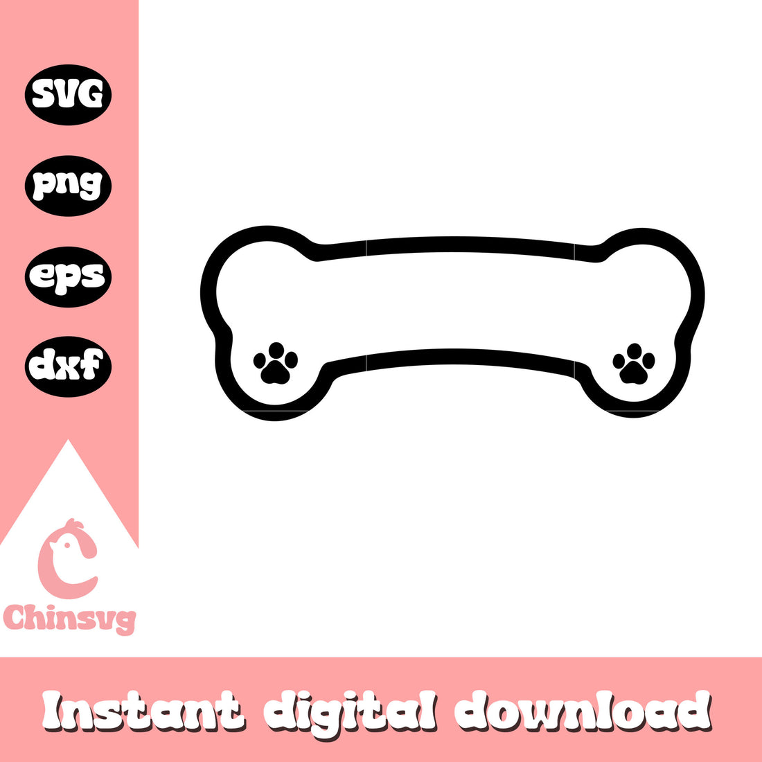 Paw patrol dog bone line icon svg, paw patrol svg, cartoon svg – Chinsvg